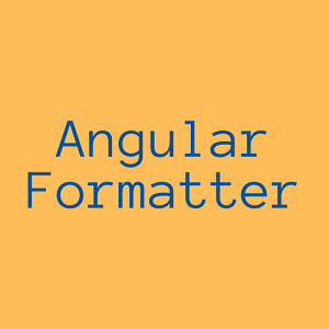 Angular Formatter Online