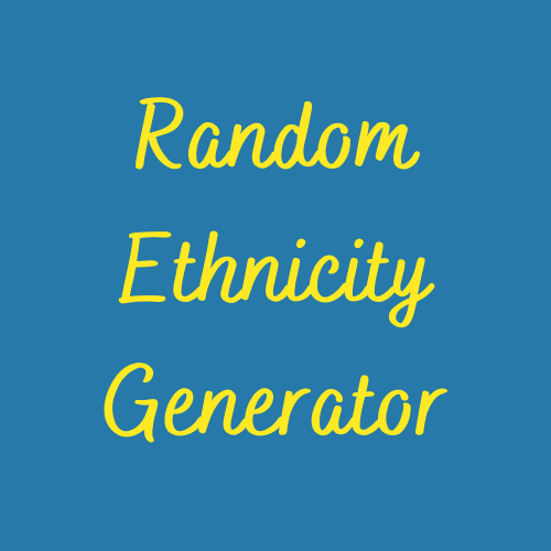 Random Ethnicity Generator Online
